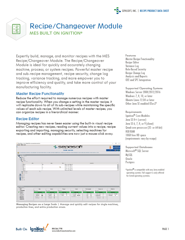 Products | Sepasoft MES Solutions