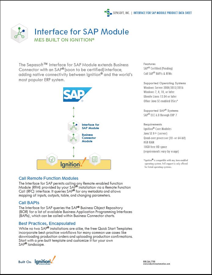 Products Sepasoft Mes Solutions