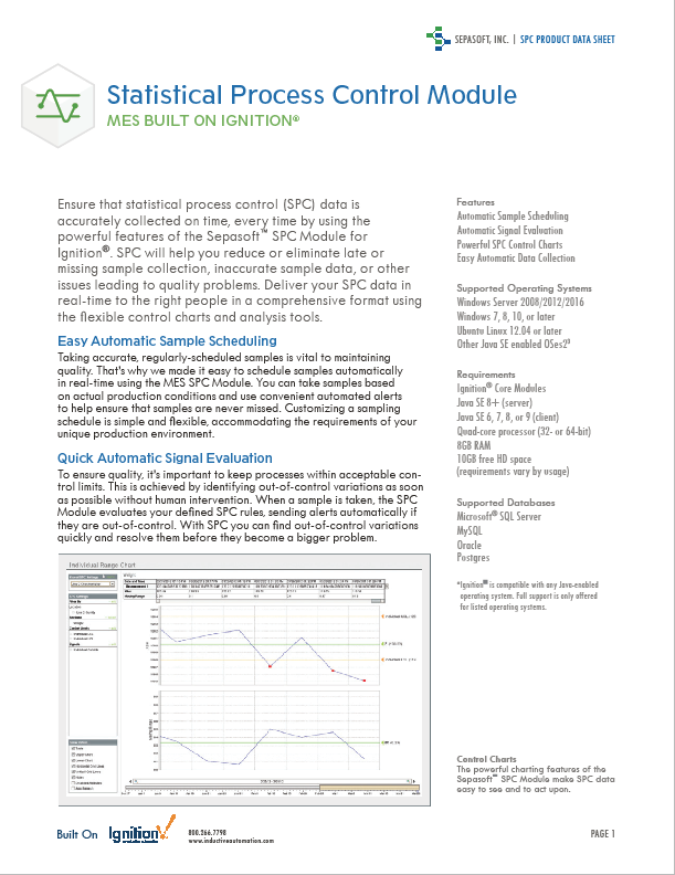 Products | Sepasoft MES Solutions