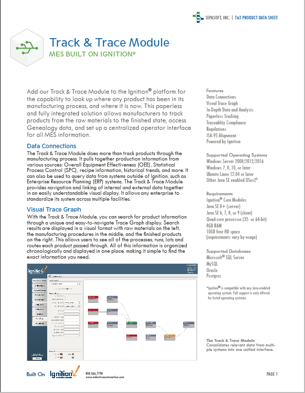 Products | Sepasoft MES Solutions