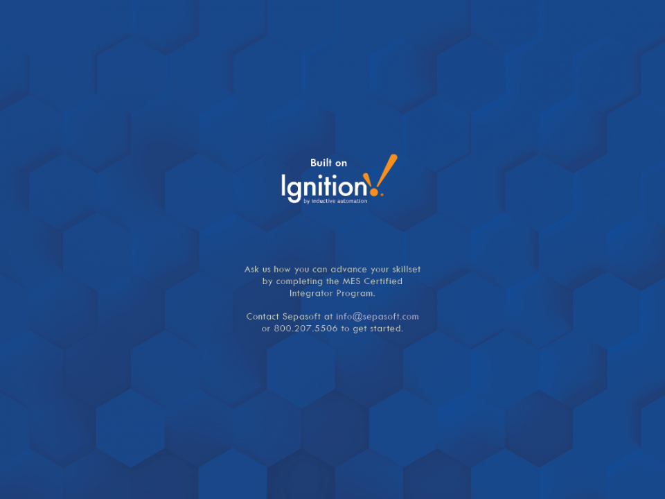 Mes Certification Sepasoft Mes Solutions